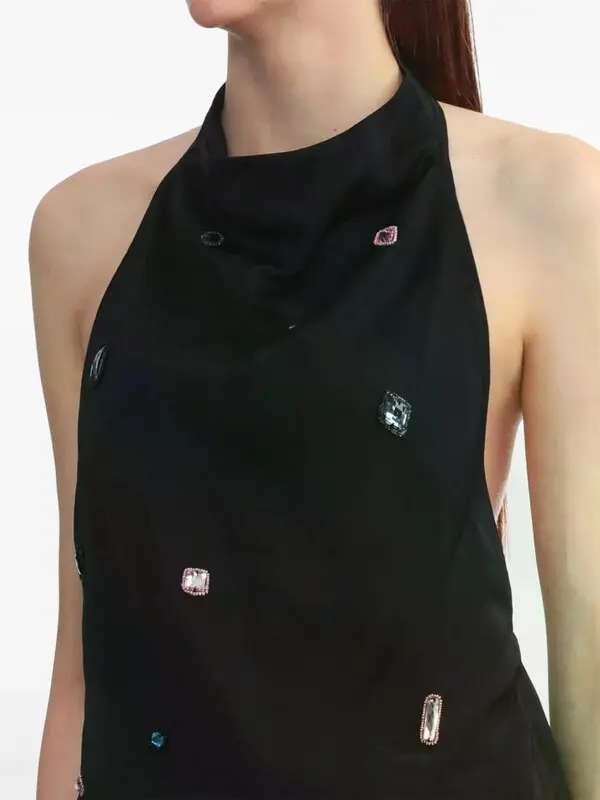 3.1 Phillip Lim Crystal-embellished Halterneck Top
