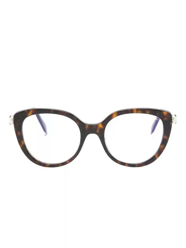BVLGARI Cat Eye Eyeglasses - Brown