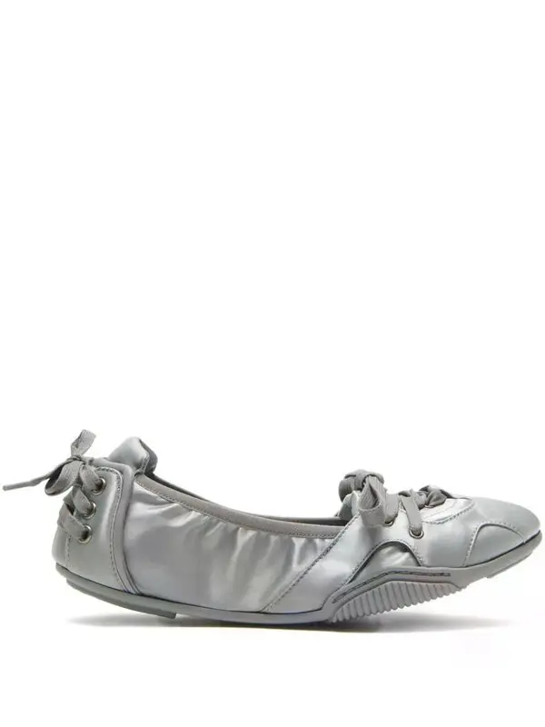 Acne Studios Satin Ballet Flats - Grey