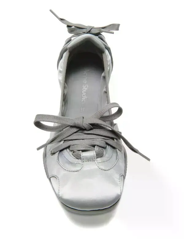 Acne Studios Satin Ballet Flats - Grey