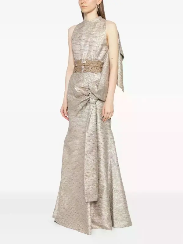 SAIID KOBEISY Brocade Sleeveless Dress