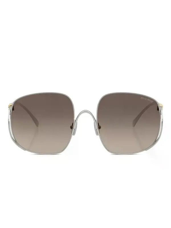Miu Miu Square-frame Sunglasses - Silver