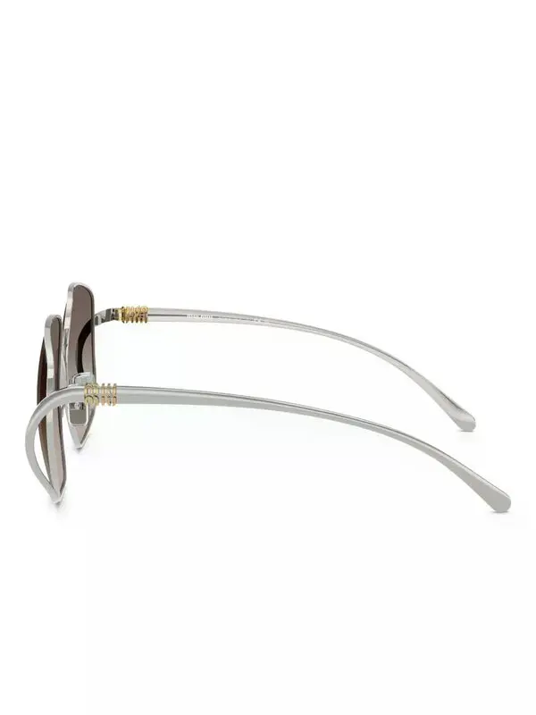 Miu Miu Square-frame Sunglasses - Silver