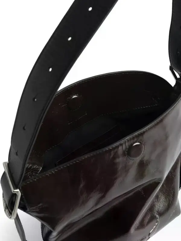 Zadig&Voltaire Jane Patent Leather Shoulder Bag - Brown