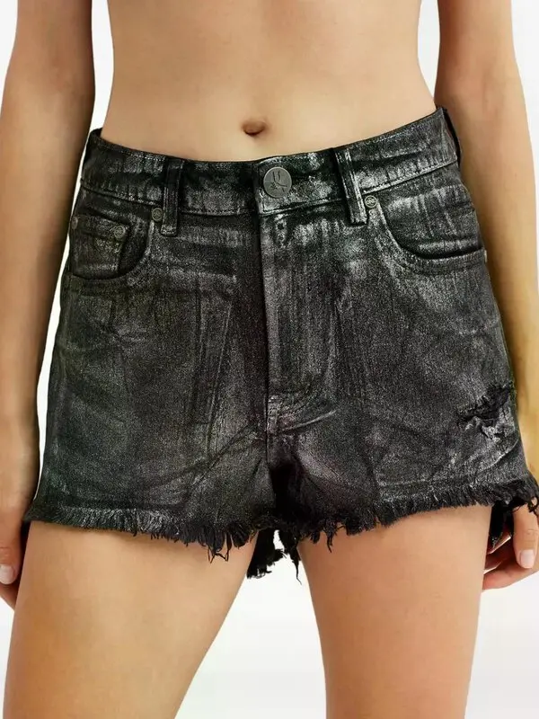 ONETEASPOON Bonitas Denim Short Shorts - Black
