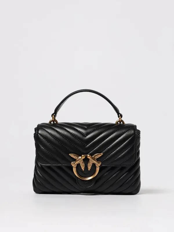 Pinko Quilted Shoulder Bag - Black