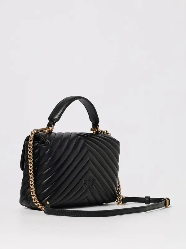Pinko Quilted Shoulder Bag - Black