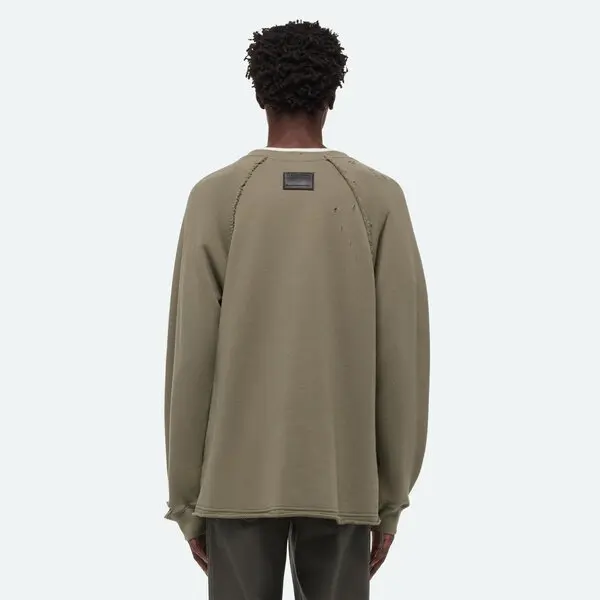 Helmut Lang Distressed Crewneck Sweatshirt