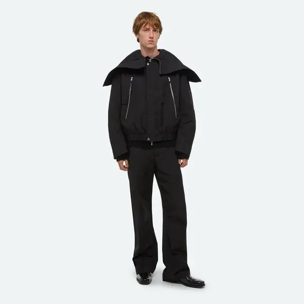 Helmut Lang Hooded Astro Bomber - Black