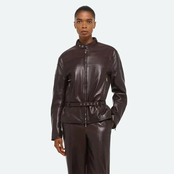 Helmut Lang Leather Moto Jacket