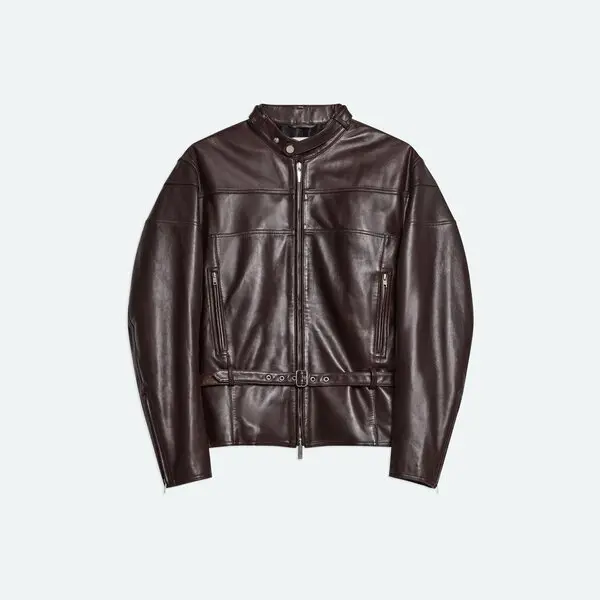 Helmut Lang Leather Moto Jacket