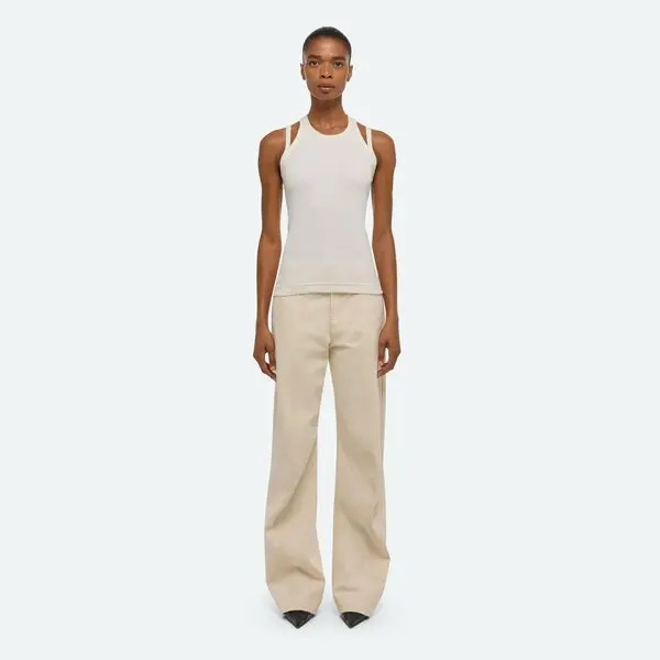 Helmut Lang Racer Strap Tank - Winter White