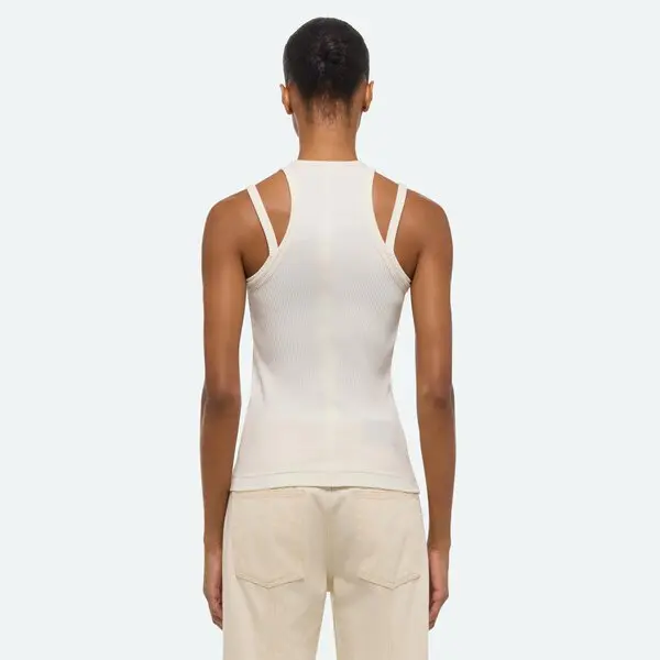 Helmut Lang Racer Strap Tank - Winter White