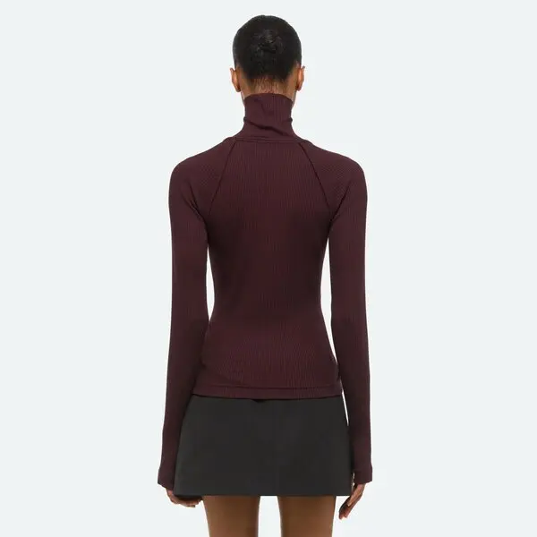 Helmut Lang Shrug Turtleneck - Mahogany