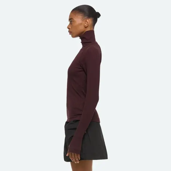 Helmut Lang Shrug Turtleneck - Mahogany