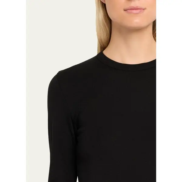 Vince Long-sleeve Crewneck T-shirt - Black
