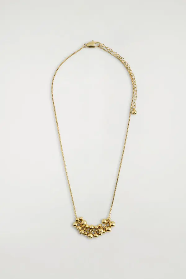 Cos Cluster Sphere Necklace - Gold