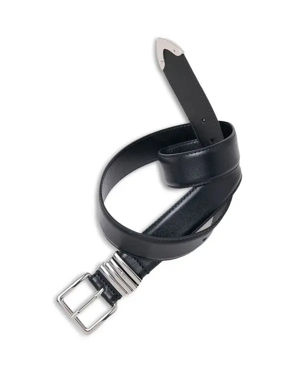 Maje Smooth Leather Belt