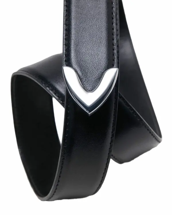 Maje Smooth Leather Belt