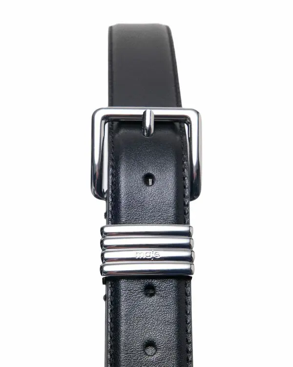 Maje Smooth Leather Belt