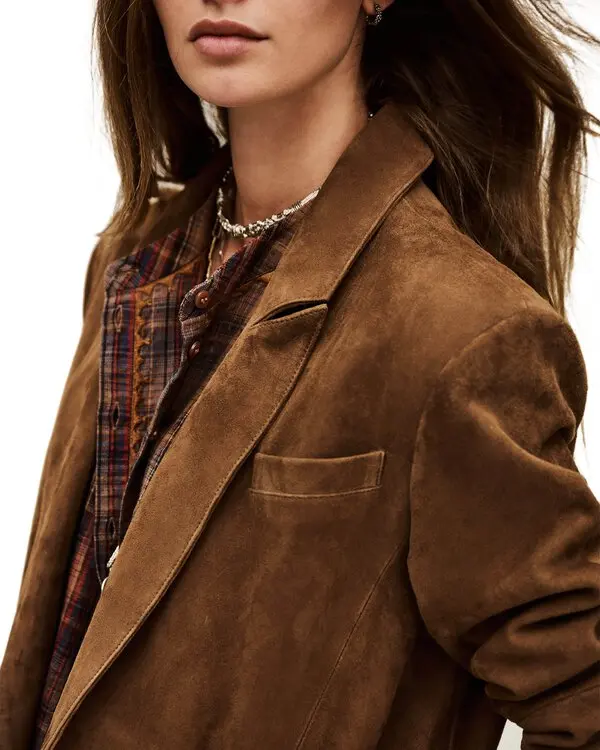 Ba&sh Mosty Suede Blazer