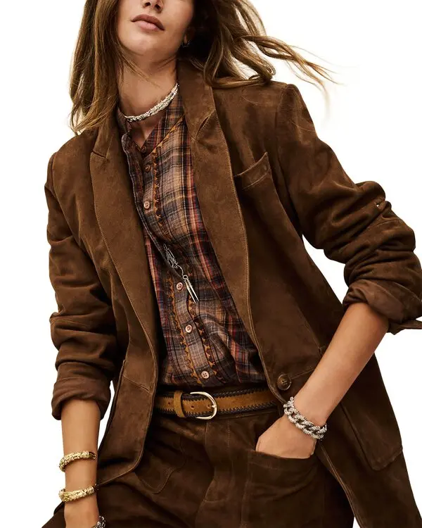 Ba&sh Mosty Suede Blazer