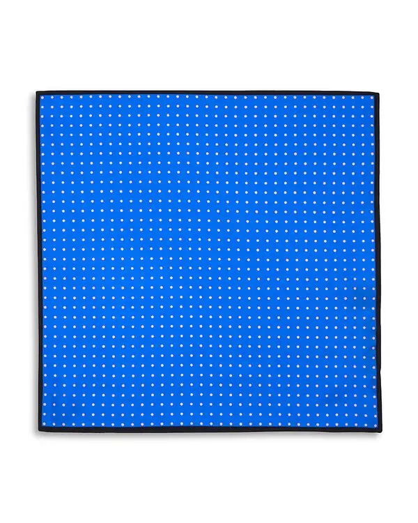 Bloomingdale'S Dot Silk Pocket Square Exclusive - Blue