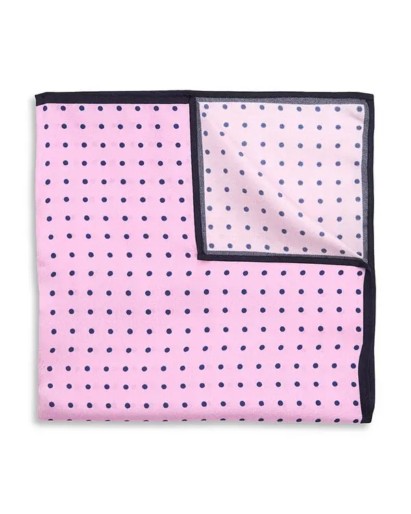 Bloomingdale'S Dot Silk Pocket Square Exclusive - Pink