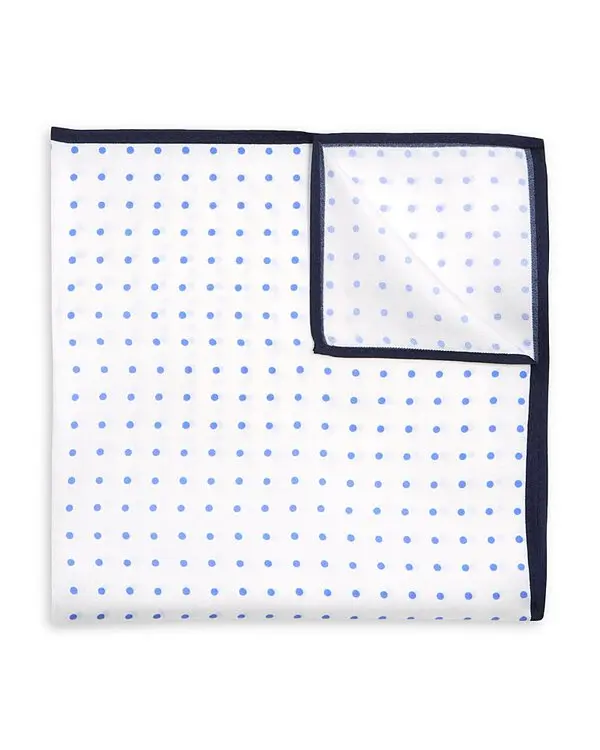 Bloomingdale'S Dot Silk Pocket Square Exclusive - White