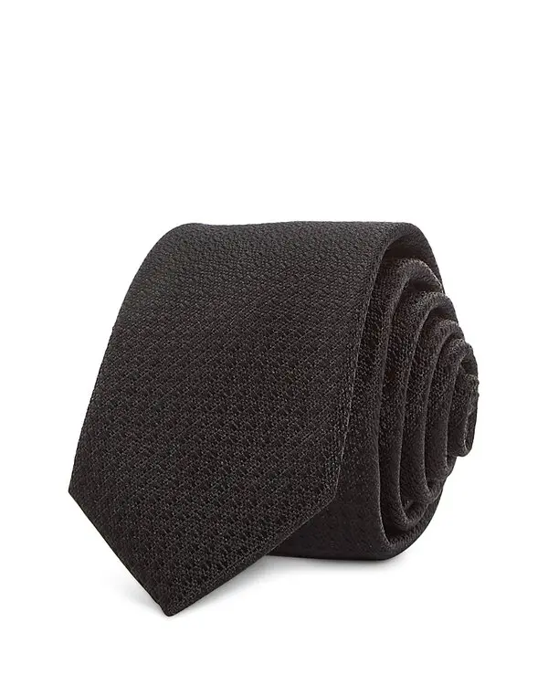 Bloomingdale'S Silk Skinny Woven Tie - Black