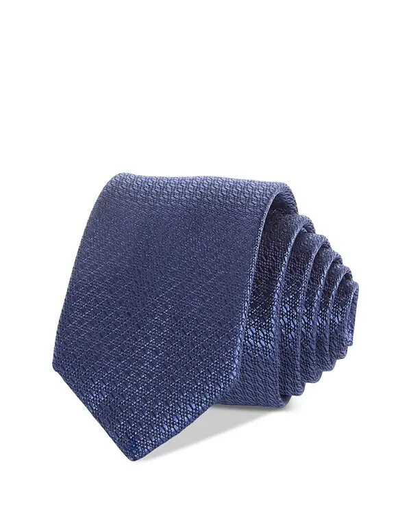 Bloomingdale'S Silk Skinny Woven Tie - Blue