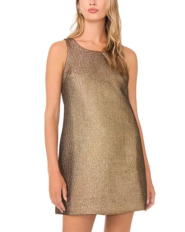 1.State Metallic Shift Dress