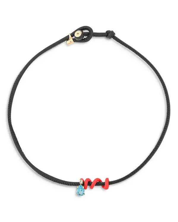 Bea Bongiasca Vine Pendant Necklace - Red/black