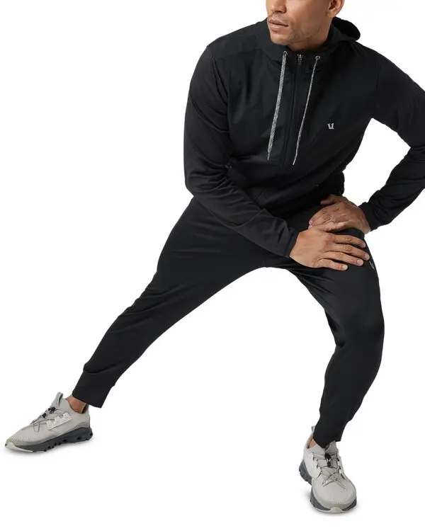 Vuori Sunday Element Hooded Track Jacket - Black