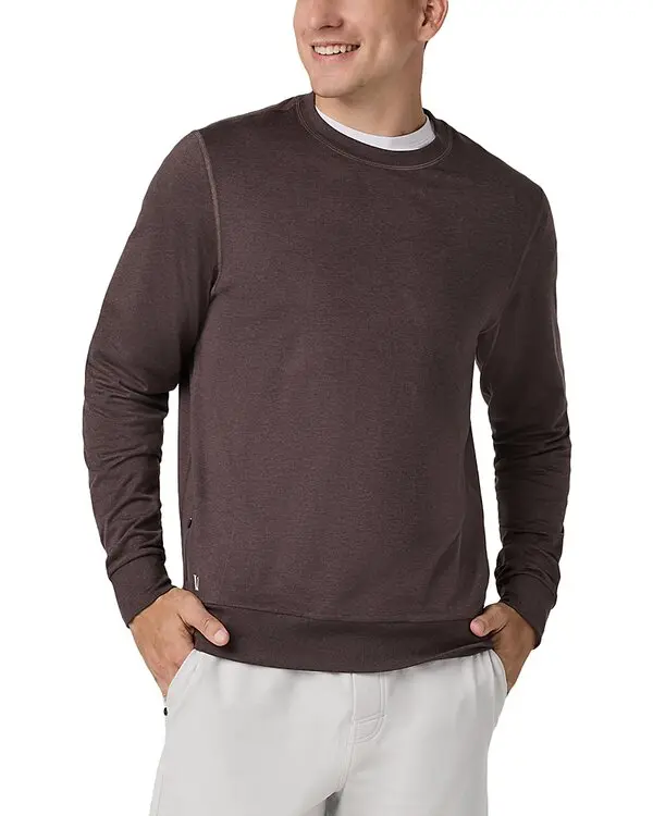 Vuori Ponto Long Sleeve Performance Tee - Sangria