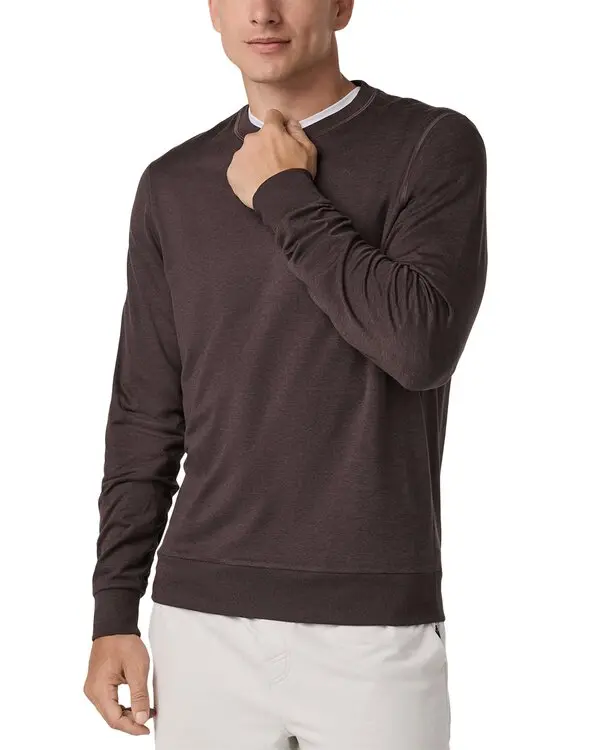 Vuori Ponto Long Sleeve Performance Tee - Sangria
