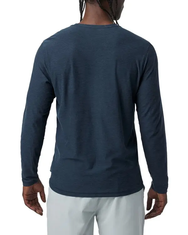 Vuori Strato Long Sleeve Tech Tee - Navy Heather