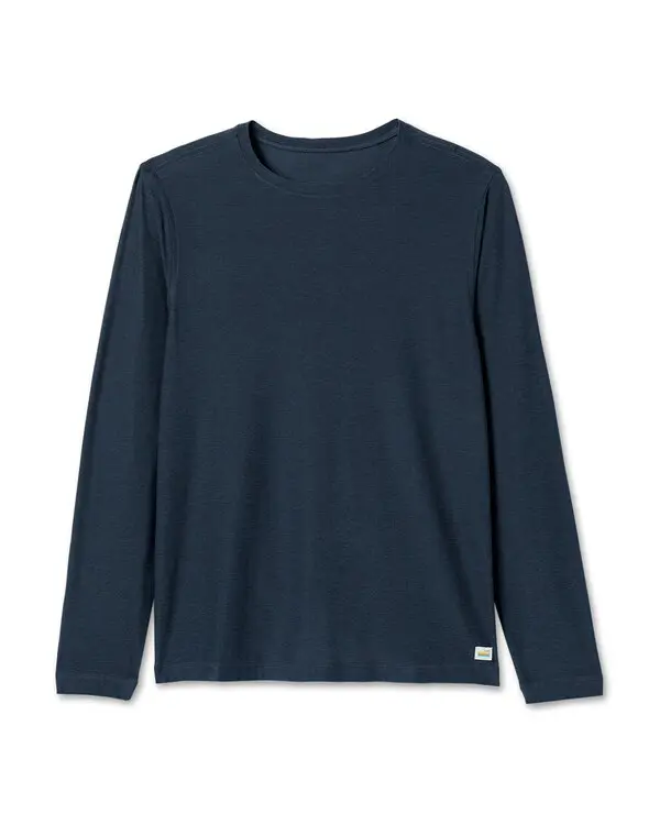 Vuori Strato Long Sleeve Tech Tee - Navy Heather