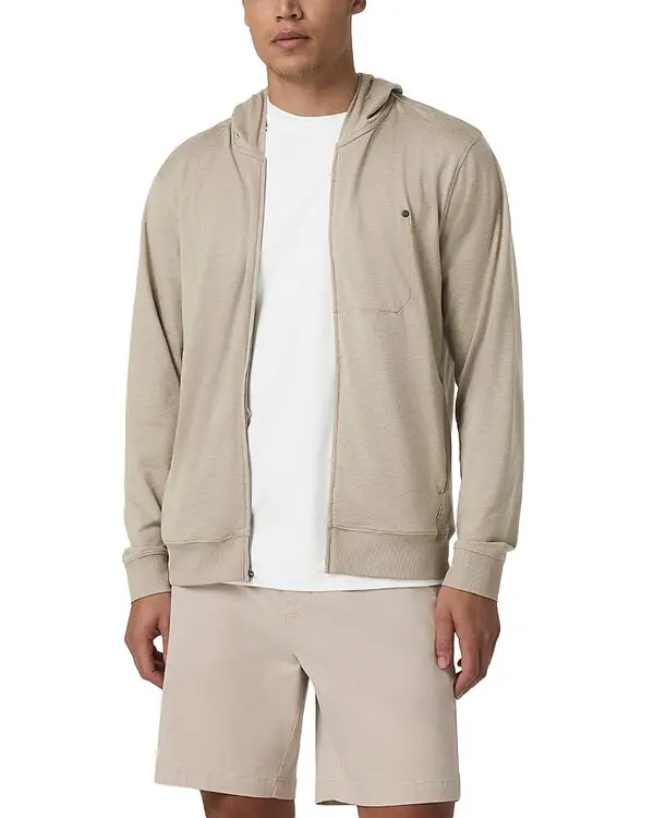 Vuori Ponto Full Zip Hoodie - Truffle Heather