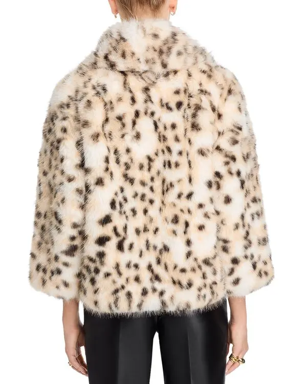 Love Token Faux Fur Jacket - Snow Leopard