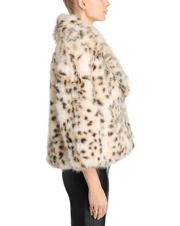 Love Token Faux Fur Jacket - Snow Leopard