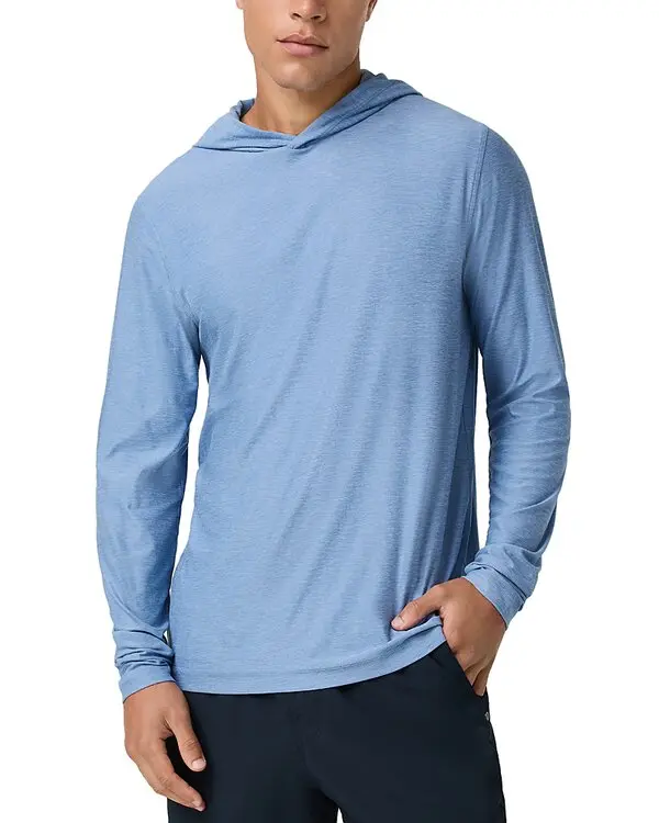 Vuori Strato Tech Long-sleeve Hoodie - Isle Blue