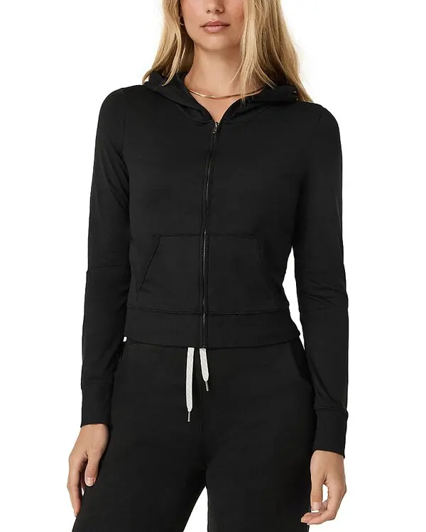 Vuori Halo Zippered Hoodie - Black