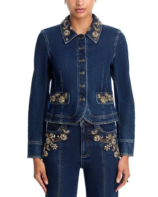 Cinq À Sept Crystal Ivy Embellished Reve Jacket