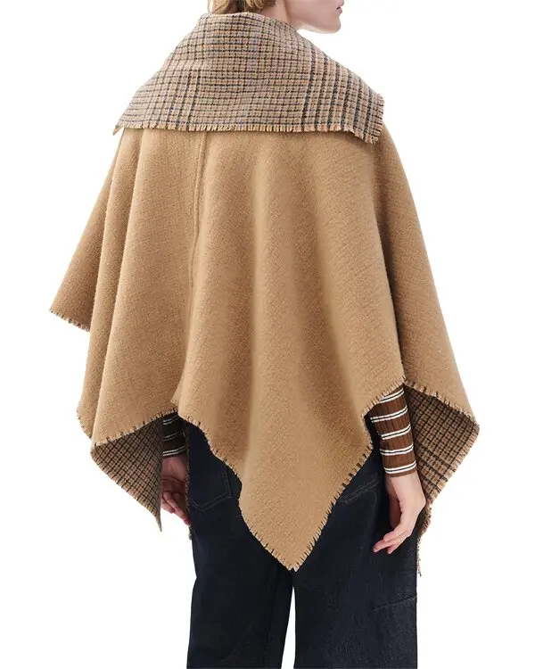 Rag & Bone Wendy Reversible Wool Blend Cowl Poncho