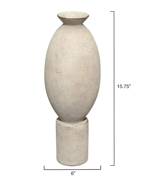 JAMIE YOUNG CO. Elavated Ceramic Decorative Vase - Cream