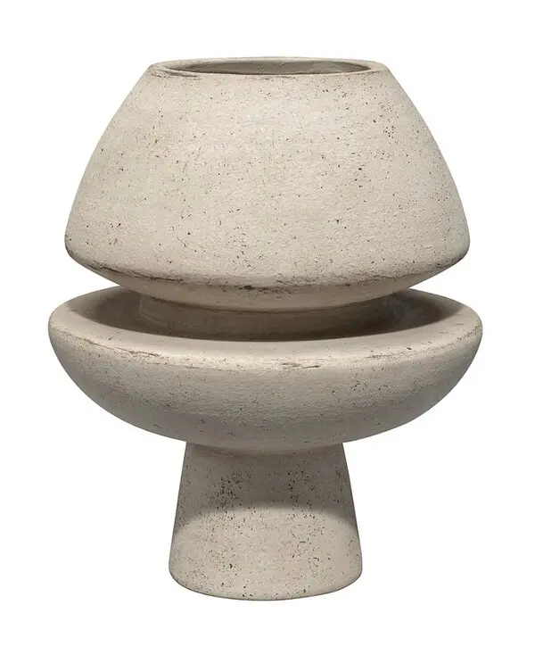 JAMIE YOUNG CO. Foundation Decorative Ceramic Vase - Cream