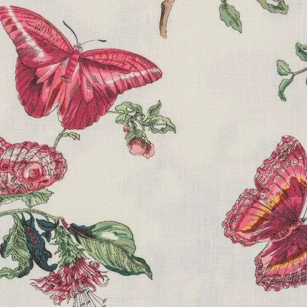 MATOUK Baudin Butterfly Linen Table Runner, 16w X 108l
