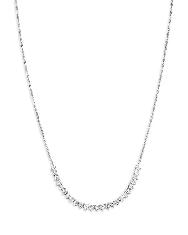 Bloomingdale'S Graduated Diamond Necklace 2.0 Tcw - White Gold