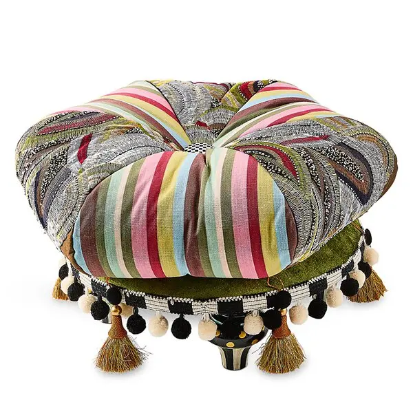 MACKENZIE-CHILDS Birdsong Footstool - Multi
